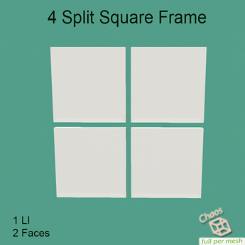 Second Life Marketplace - 4 Split Square Frame